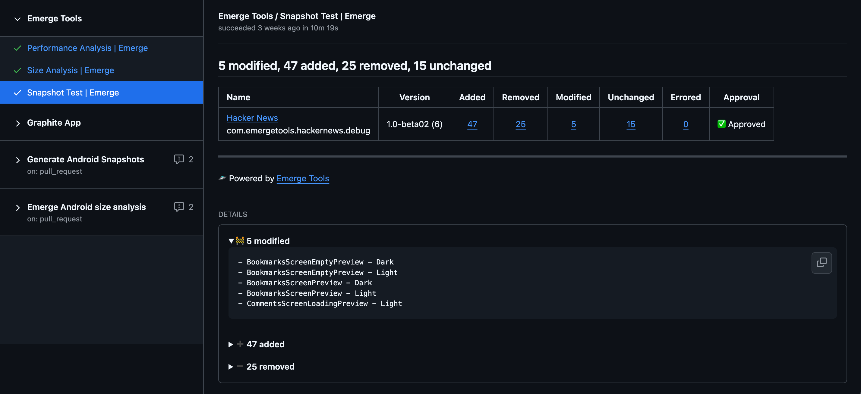 Emerge Tools Blog | Dogfooding Emerge Tools: Open-sourcing an Android Hacker News App