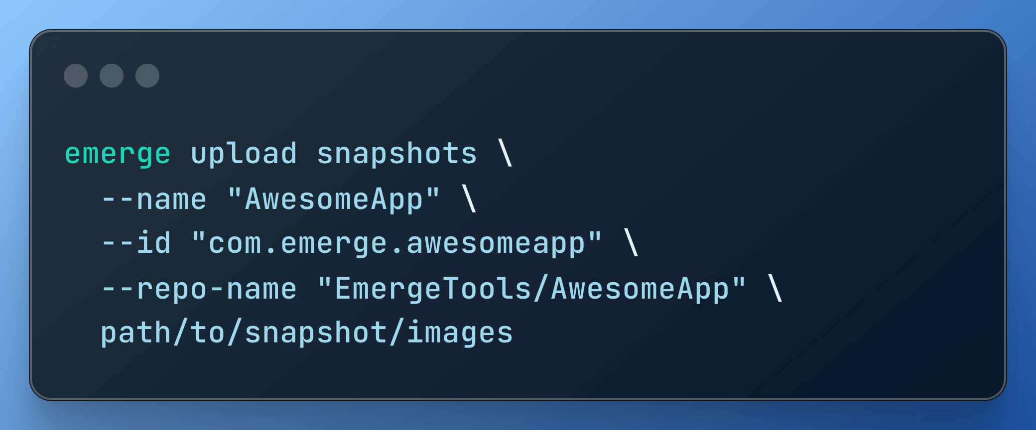Emerge Tools Blog | BYO Snapshots